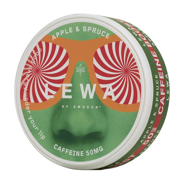Köp LEWA Apple & Spruce Nikotinfritt snus 1 dosa på Sportkost.se